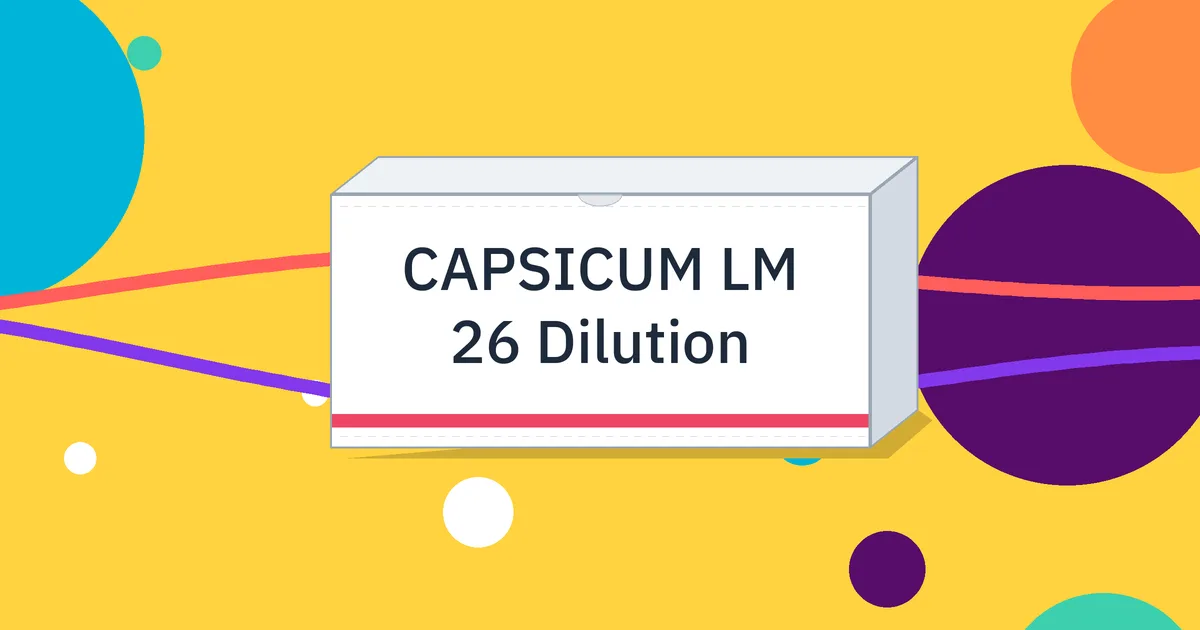 Symbolbild: Packung mit der Aufschrift CAPSICUM LM 26 Dilution (PZN 12808799) – Verfügbarkeit und Bezug in Apotheken in Frankfurt am Main