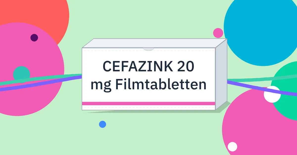 Symbolbild: Packung mit der Aufschrift CEFAZINK 20 mg Filmtabletten (PZN 02252757) – Verfügbarkeit und Bezug in Apotheken in Frankfurt am Main