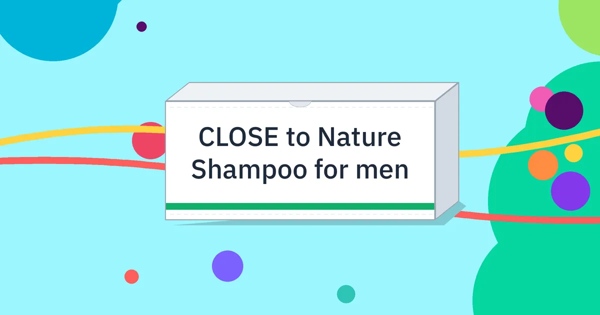 Symbolbild: Packung mit der Aufschrift CLOSE to Nature Shampoo for men (PZN 10779183) – Verfügbarkeit und Bezug in Apotheken in Frankfurt am Main