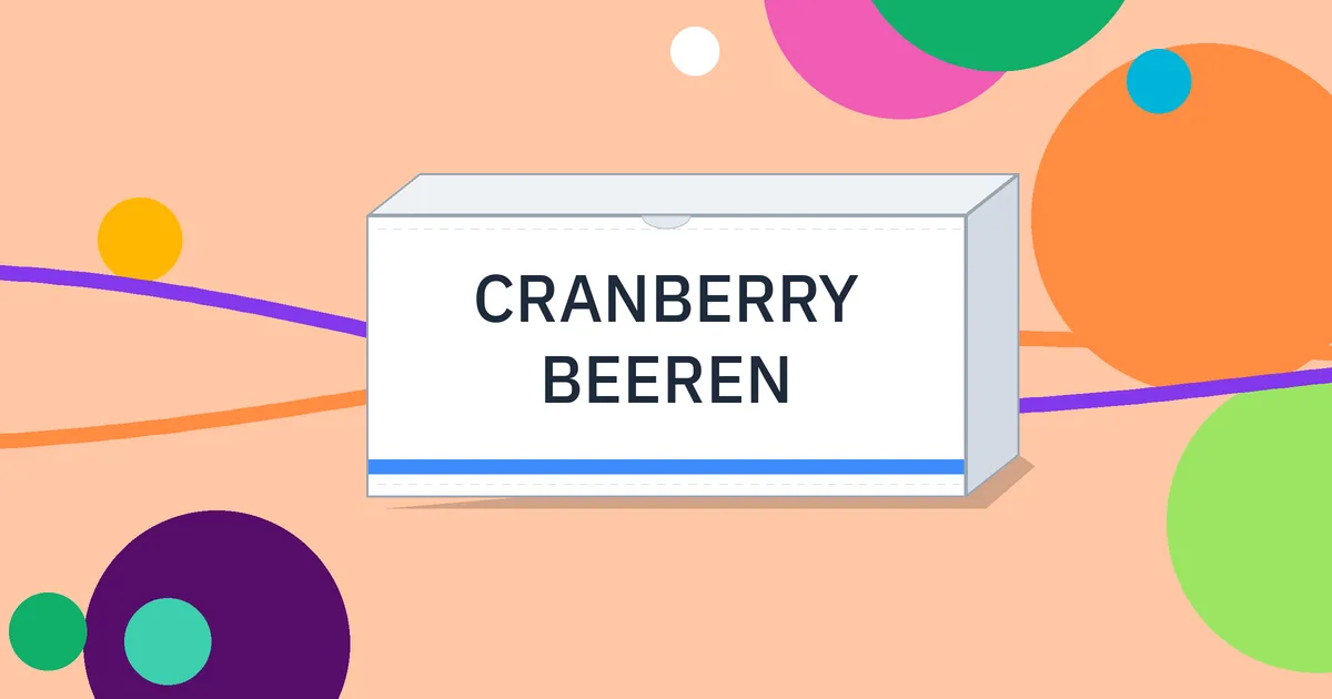 Symbolbild: Packung mit der Aufschrift CRANBERRY BEEREN (PZN 09464965) – Verfügbarkeit und Bezug in Apotheken in Frankfurt am Main