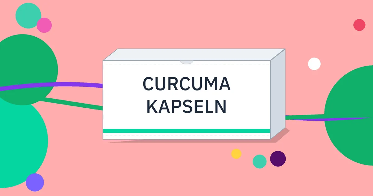 Symbolbild: Packung mit der Aufschrift CURCUMA KAPSELN (PZN 11191581) – Verfügbarkeit und Bezug in Apotheken in Frankfurt am Main