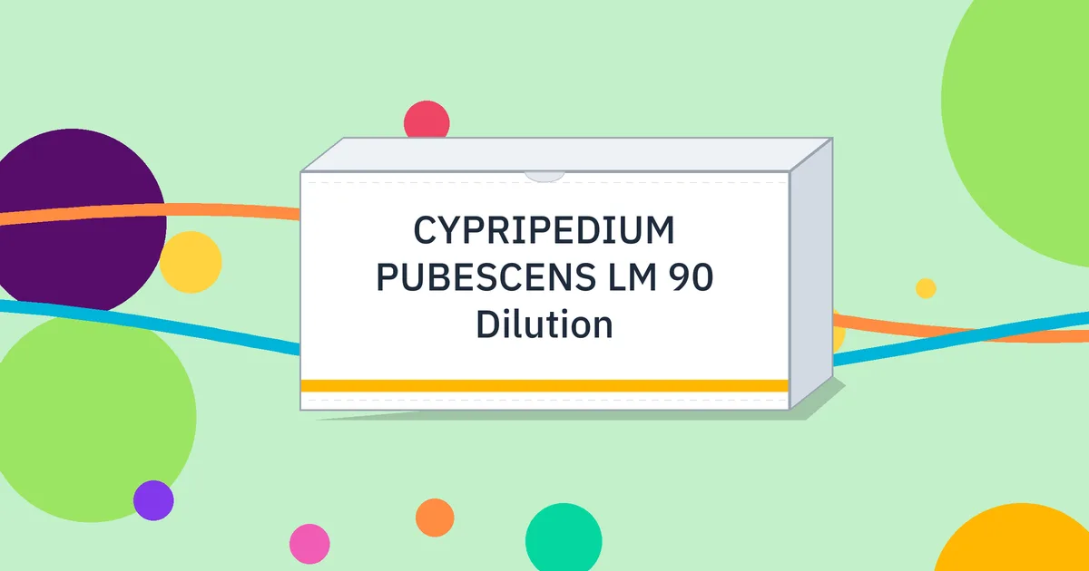 Symbolbild: Packung mit der Aufschrift CYPRIPEDIUM PUBESCENS LM 90 Dilution (PZN 13460329) – Verfügbarkeit und Bezug in Apotheken in Frankfurt am Main