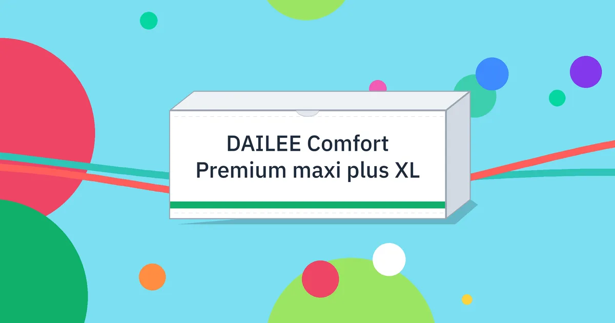 Symbolbild: Packung mit der Aufschrift DAILEE Comfort Premium maxi plus XL (PZN 17930157) – Verfügbarkeit und Bezug in Apotheken in Frankfurt am Main