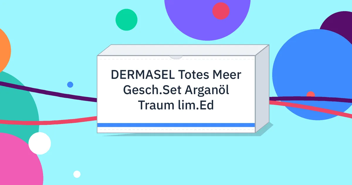 Symbolbild: Packung mit der Aufschrift DERMASEL Totes Meer Gesch.Set Arganöl Traum lim.Ed (PZN 00157517) – Verfügbarkeit und Bezug in Apotheken in Frankfurt am Main