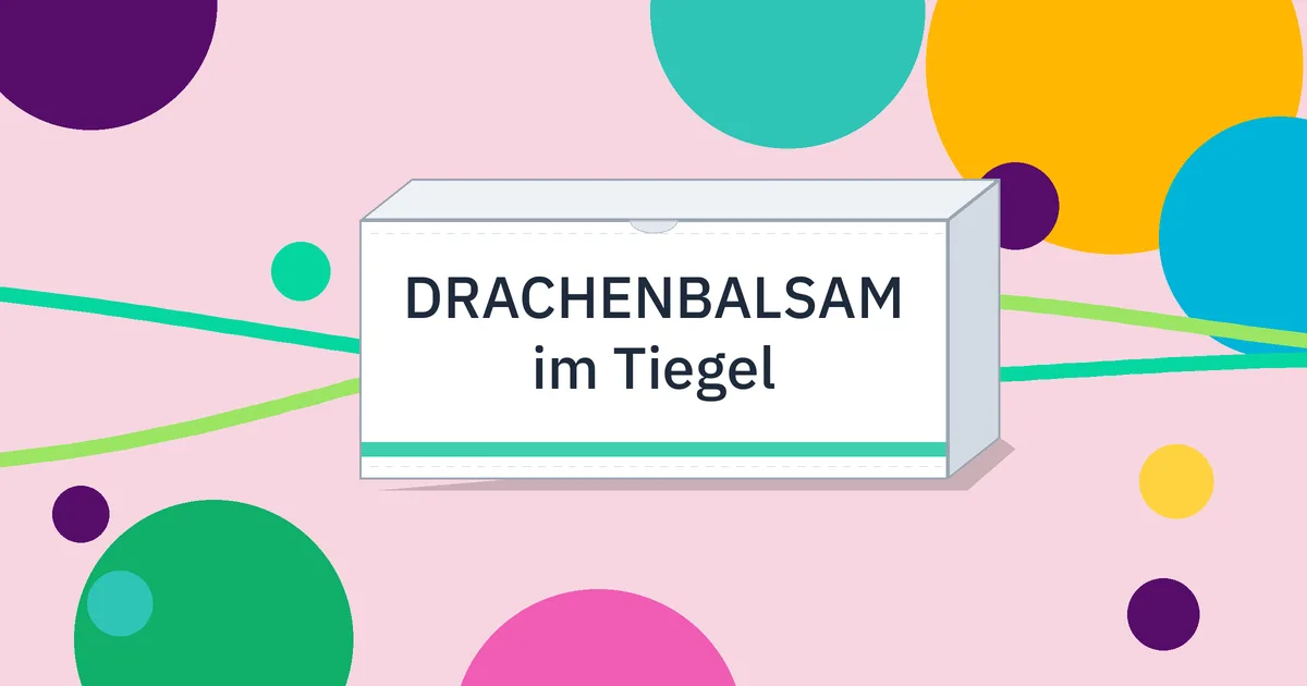 Symbolbild: Packung mit der Aufschrift DRACHENBALSAM im Tiegel (PZN 17272122) – Verfügbarkeit und Bezug in Apotheken in Frankfurt am Main