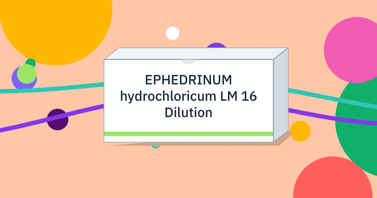 Symbolbild: Packung mit der Aufschrift EPHEDRINUM hydrochloricum LM 16 Dilution (PZN 13471215) – Verfügbarkeit und Bezug in Apotheken in Frankfurt am Main