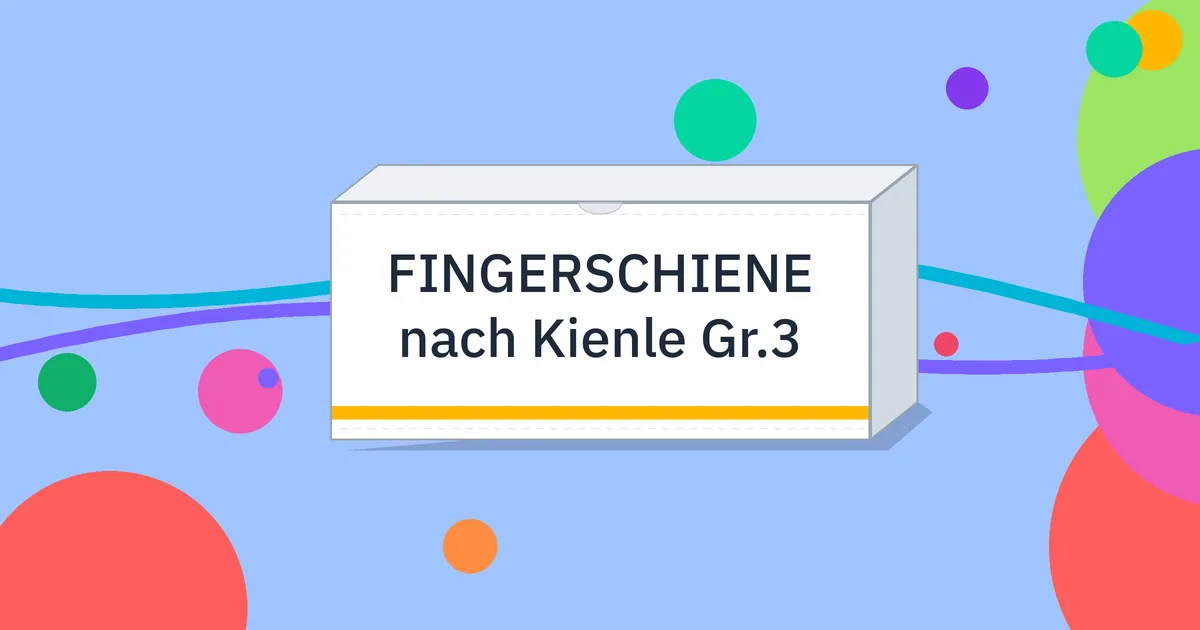 Symbolbild: Packung mit der Aufschrift FINGERSCHIENE nach Kienle Gr.3 (PZN 07004917) – Verfügbarkeit und Bezug in Apotheken in Frankfurt am Main