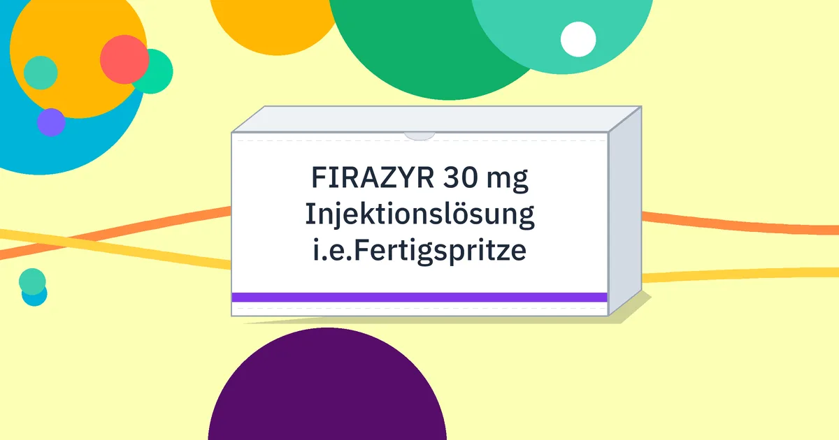 Symbolbild: Packung mit der Aufschrift FIRAZYR 30 mg Injektionslösung i.e.Fertigspritze (PZN 06686292) – Verfügbarkeit und Bezug in Apotheken in Frankfurt am Main