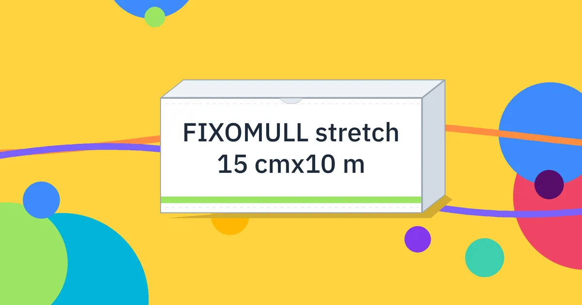 Symbolbild: Packung mit der Aufschrift FIXOMULL stretch 15 cmx10 m (PZN 12606050) – Verfügbarkeit und Bezug in Apotheken in Frankfurt am Main