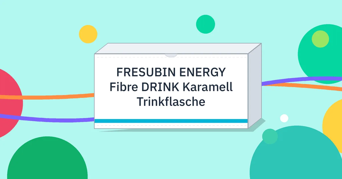 Symbolbild: Packung mit der Aufschrift FRESUBIN ENERGY Fibre DRINK Karamell Trinkflasche (PZN 00063733) – Verfügbarkeit und Bezug in Apotheken in Frankfurt am Main