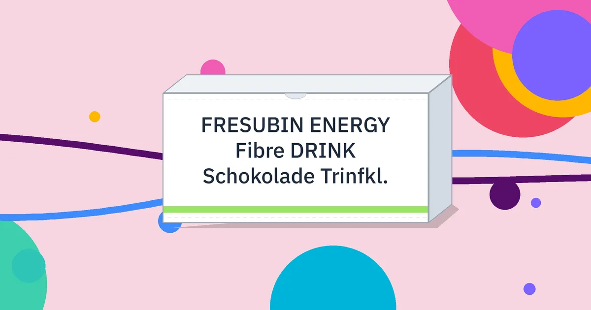 Symbolbild: Packung mit der Aufschrift FRESUBIN ENERGY Fibre DRINK Schokolade Trinfkl. (PZN 02174804) – Verfügbarkeit und Bezug in Apotheken in Frankfurt am Main