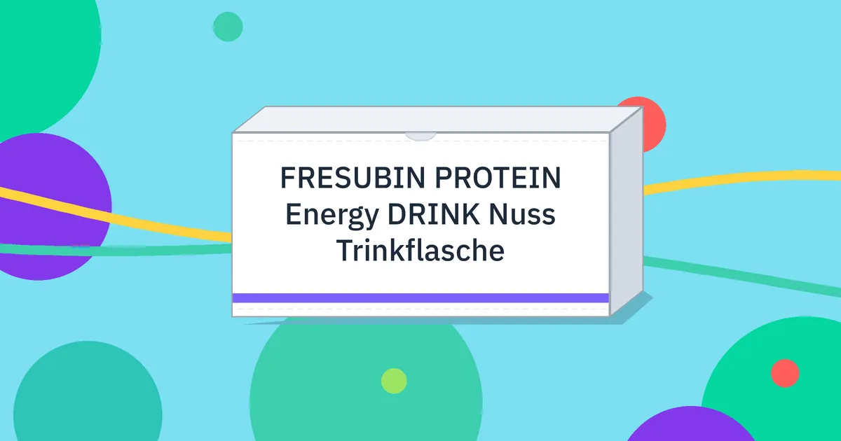 Symbolbild: Packung mit der Aufschrift FRESUBIN PROTEIN Energy DRINK Nuss Trinkflasche (PZN 20191491) – Verfügbarkeit und Bezug in Apotheken in Frankfurt am Main