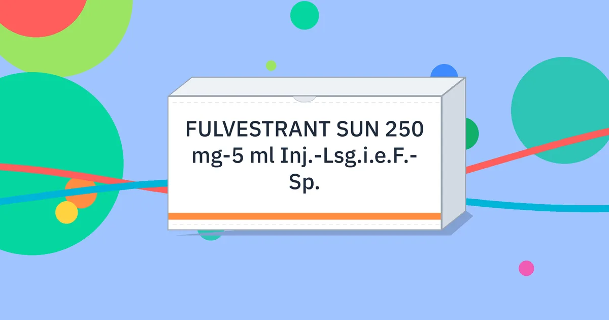 Symbolbild: Packung mit der Aufschrift FULVESTRANT SUN 250 mg-5 ml Inj.-Lsg.i.e.F.-Sp. (PZN 16002455) – Verfügbarkeit und Bezug in Apotheken in Frankfurt am Main