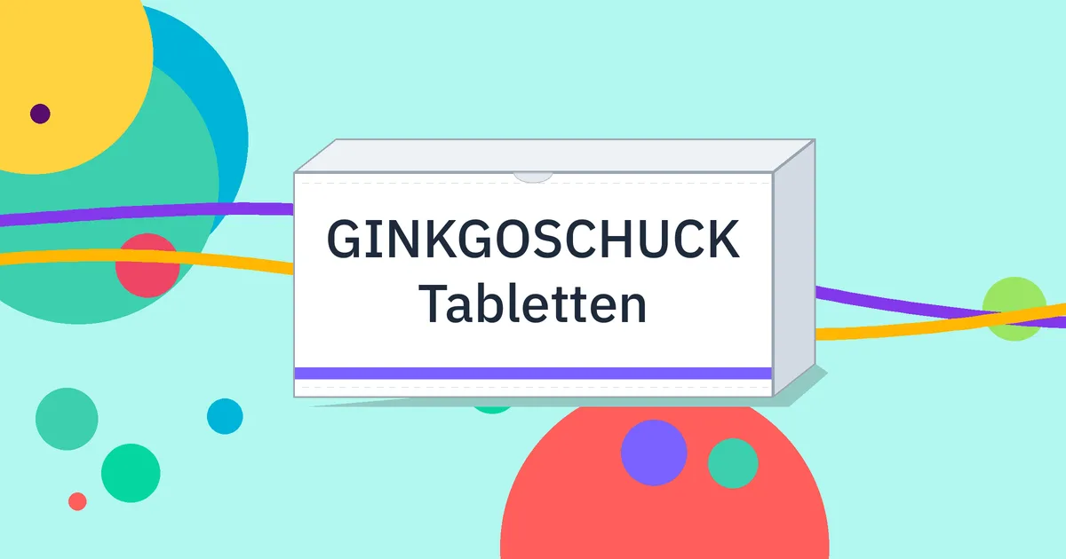 Symbolbild: Packung mit der Aufschrift GINKGOSCHUCK Tabletten (PZN 04761457) – Verfügbarkeit und Bezug in Apotheken in Frankfurt am Main