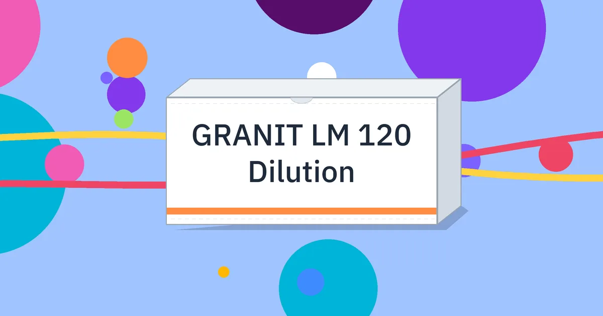 Symbolbild: Packung mit der Aufschrift GRANIT LM 120 Dilution (PZN 12881603) – Verfügbarkeit und Bezug in Apotheken in Frankfurt am Main
