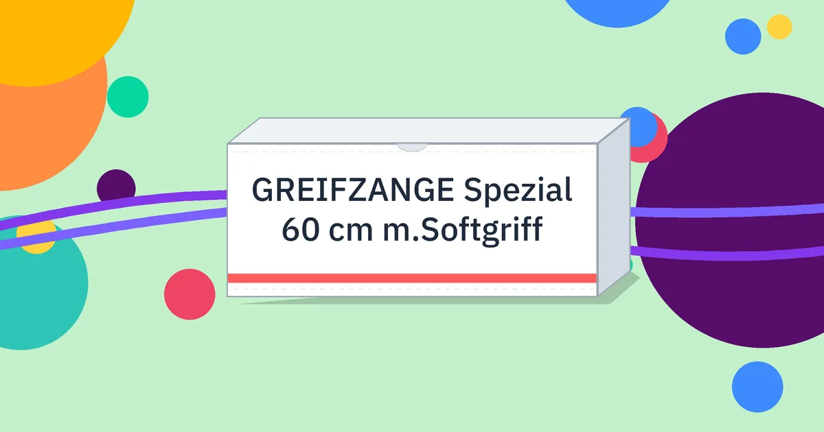 Symbolbild: Packung mit der Aufschrift GREIFZANGE Spezial 60 cm m.Softgriff (PZN 09302004) – Verfügbarkeit und Bezug in Apotheken in Frankfurt am Main