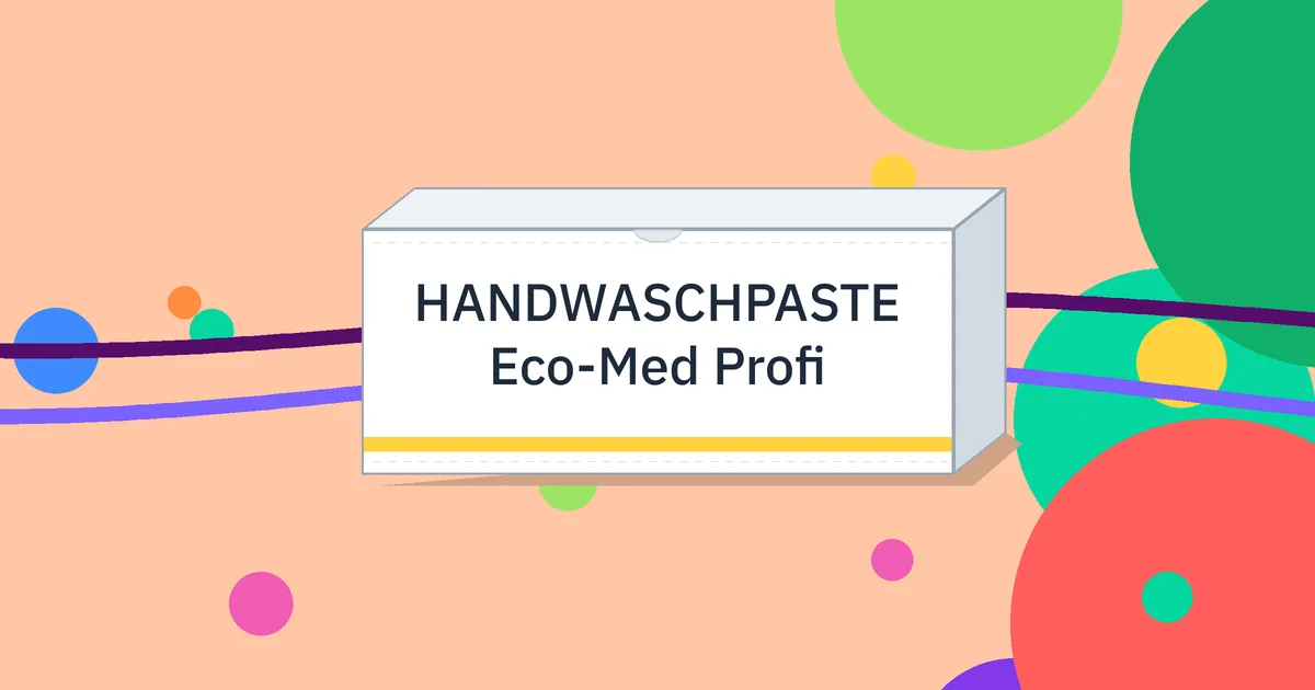 Symbolbild: Packung mit der Aufschrift HANDWASCHPASTE Eco-Med Profi (PZN 20327281) – Verfügbarkeit und Bezug in Apotheken in Frankfurt am Main
