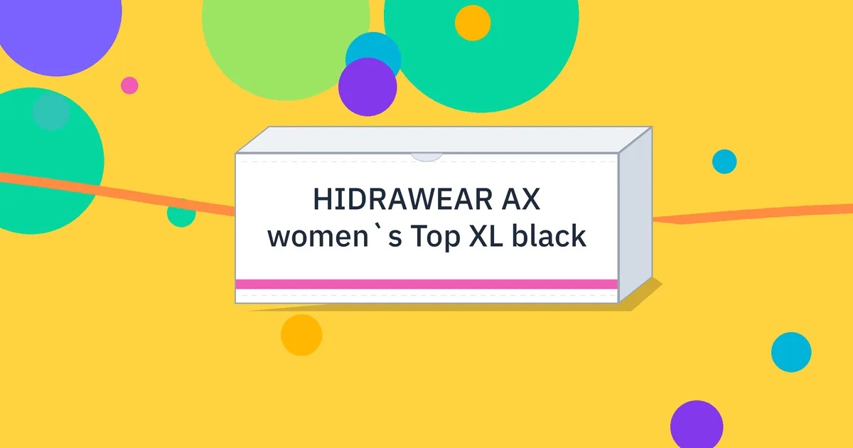 Symbolbild: Packung mit der Aufschrift HIDRAWEAR AX women`s Top XL black (PZN 17419111) – Verfügbarkeit und Bezug in Apotheken in Frankfurt am Main