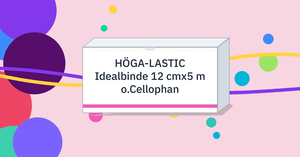 Symbolbild: Packung mit der Aufschrift HÖGA-LASTIC Idealbinde 12 cmx5 m o.Cellophan (PZN 04401256) – Verfügbarkeit und Bezug in Apotheken in Frankfurt am Main