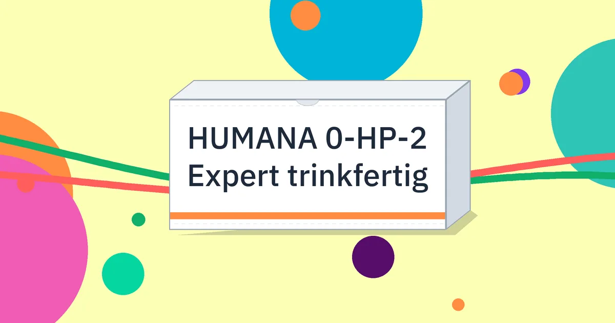 Symbolbild: Packung mit der Aufschrift HUMANA 0-HP-2 Expert trinkfertig (PZN 20222441) – Verfügbarkeit und Bezug in Apotheken in Frankfurt am Main