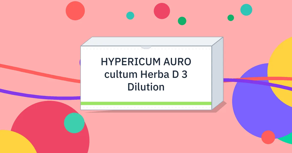 Symbolbild: Packung mit der Aufschrift HYPERICUM AURO cultum Herba D 3 Dilution (PZN 01628999) – Verfügbarkeit und Bezug in Apotheken in Frankfurt am Main