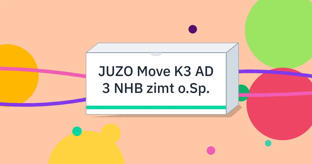 Symbolbild: Packung mit der Aufschrift JUZO Move K3 AD 3 NHB zimt o.Sp. (PZN 18567492) – Verfügbarkeit und Bezug in Apotheken in Frankfurt am Main