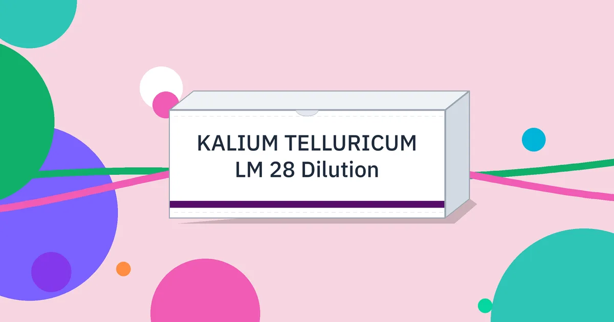 Symbolbild: Packung mit der Aufschrift KALIUM TELLURICUM LM 28 Dilution (PZN 12927423) – Verfügbarkeit und Bezug in Apotheken in Frankfurt am Main