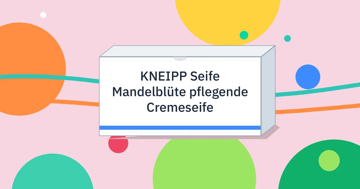 Symbolbild: Packung mit der Aufschrift KNEIPP Seife Mandelblüte pflegende Cremeseife (PZN 18738700) – Verfügbarkeit und Bezug in Apotheken in Frankfurt am Main