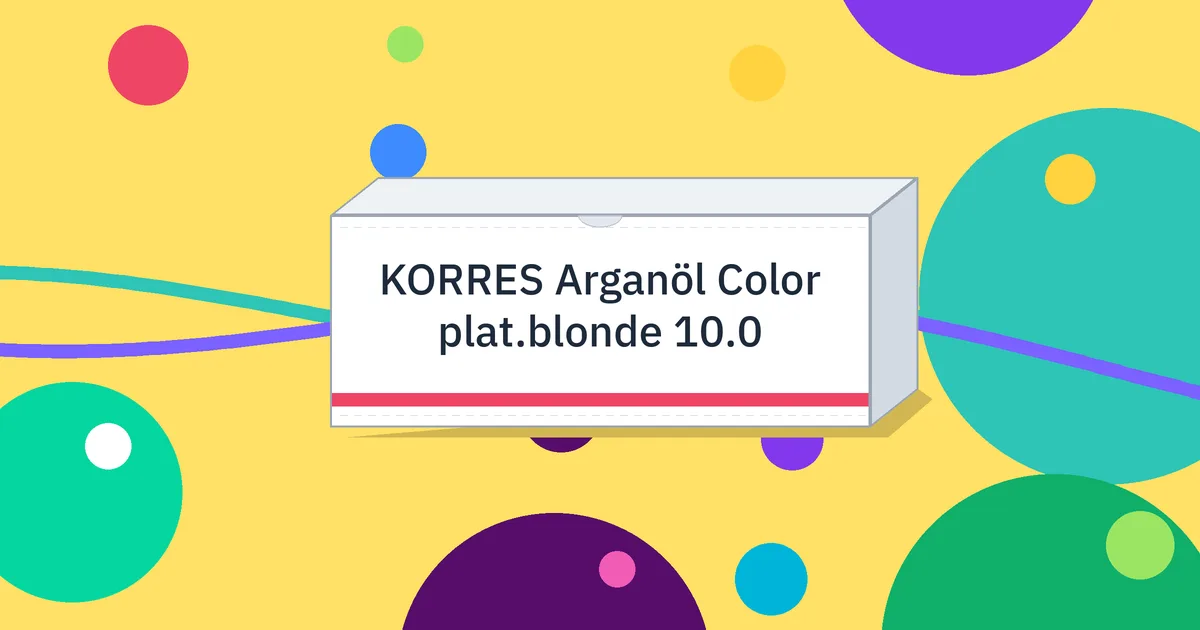 Symbolbild: Packung mit der Aufschrift KORRES Arganöl Color plat.blonde 10.0 (PZN 12451481) – Verfügbarkeit und Bezug in Apotheken in Frankfurt am Main