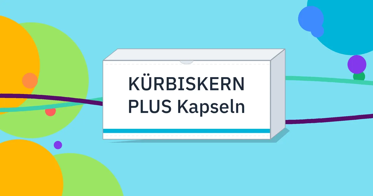 Symbolbild: Packung mit der Aufschrift KÜRBISKERN PLUS Kapseln (PZN 11525533) – Verfügbarkeit und Bezug in Apotheken in Frankfurt am Main