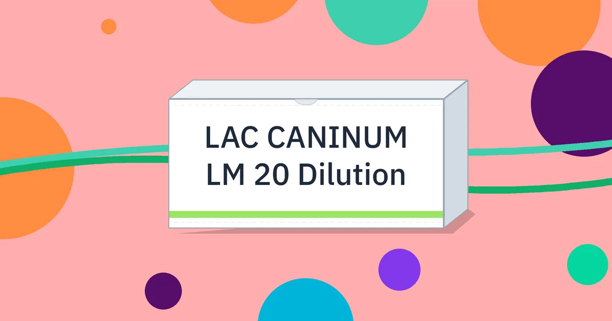 Symbolbild: Packung mit der Aufschrift LAC CANINUM LM 20 Dilution (PZN 12929008) – Verfügbarkeit und Bezug in Apotheken in Frankfurt am Main
