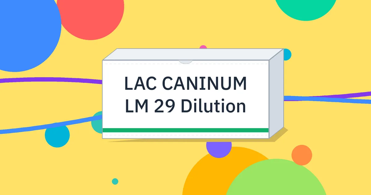 Symbolbild: Packung mit der Aufschrift LAC CANINUM LM 29 Dilution (PZN 12929103) – Verfügbarkeit und Bezug in Apotheken in Frankfurt am Main