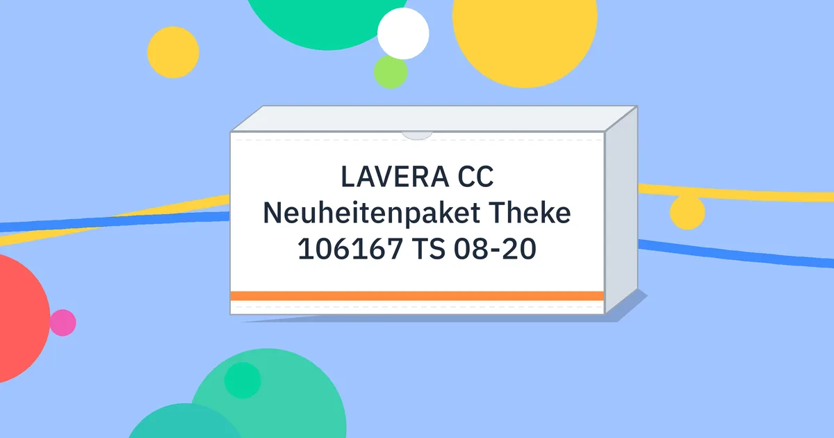 Symbolbild: Packung mit der Aufschrift LAVERA CC Neuheitenpaket Theke 106167 TS 08-20 (PZN 16659267) – Verfügbarkeit und Bezug in Apotheken in Frankfurt am Main