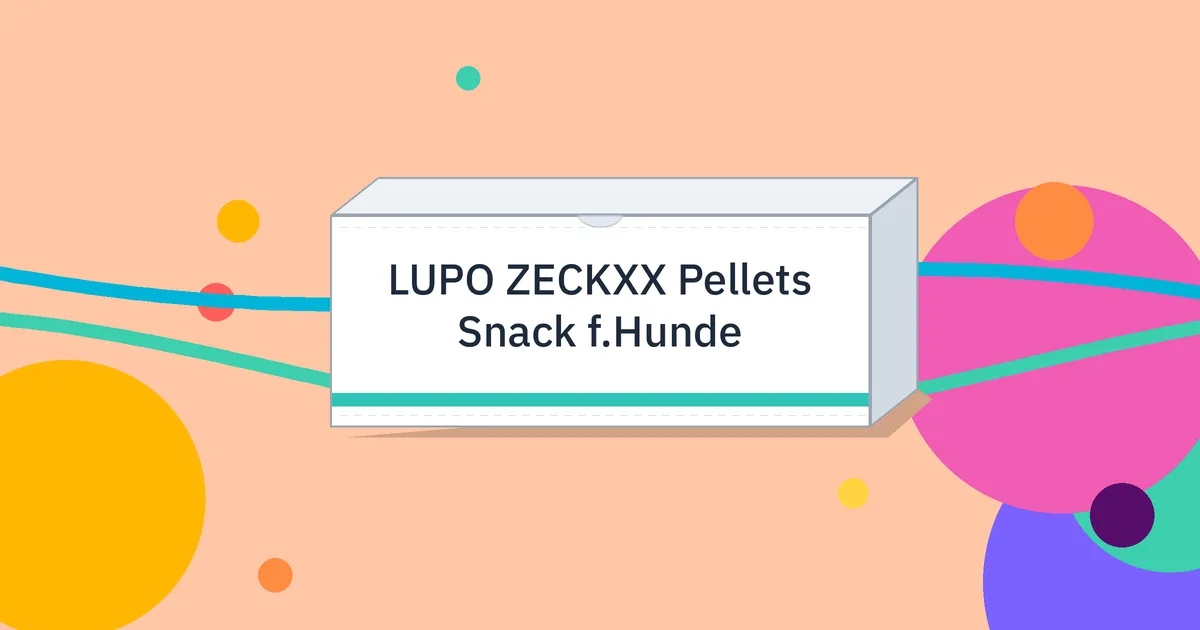 Symbolbild: Packung mit der Aufschrift LUPO ZECKXX Pellets Snack f.Hunde (PZN 20061699) – Verfügbarkeit und Bezug in Apotheken in Frankfurt am Main