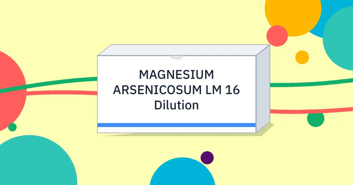 Symbolbild: Packung mit der Aufschrift MAGNESIUM ARSENICOSUM LM 16 Dilution (PZN 12936161) – Verfügbarkeit und Bezug in Apotheken in Frankfurt am Main