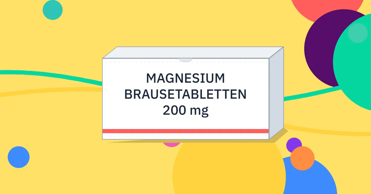 Symbolbild: Packung mit der Aufschrift MAGNESIUM BRAUSETABLETTEN 200 mg (PZN 16622028) – Verfügbarkeit und Bezug in Apotheken in Frankfurt am Main