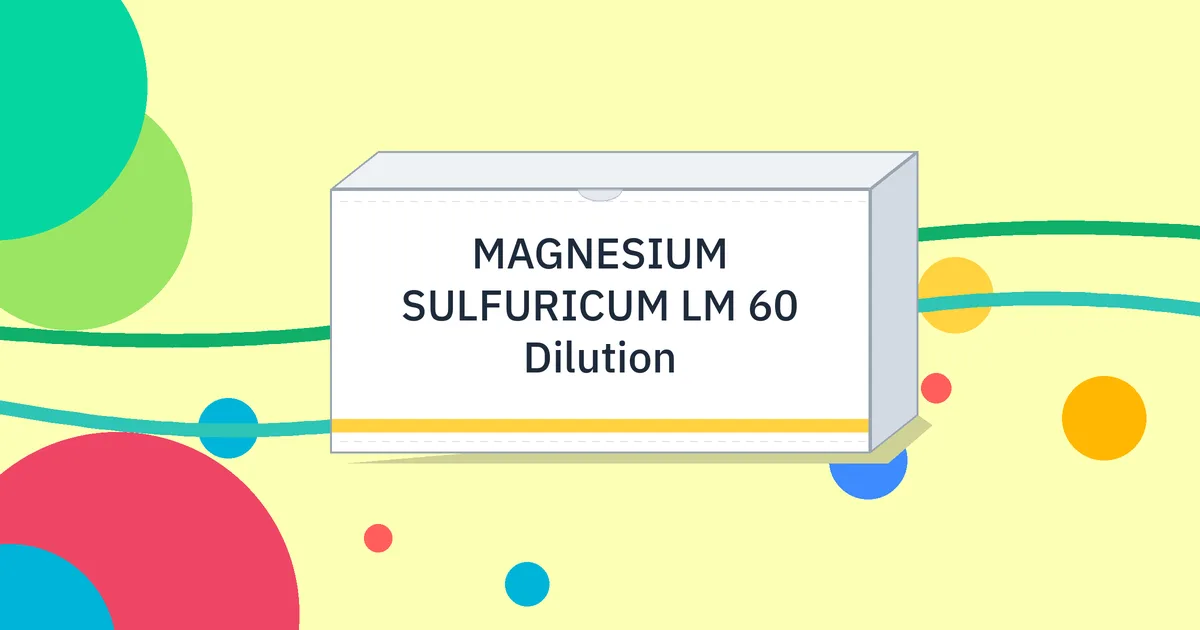 Symbolbild: Packung mit der Aufschrift MAGNESIUM SULFURICUM LM 60 Dilution (PZN 12940292) – Verfügbarkeit und Bezug in Apotheken in Frankfurt am Main