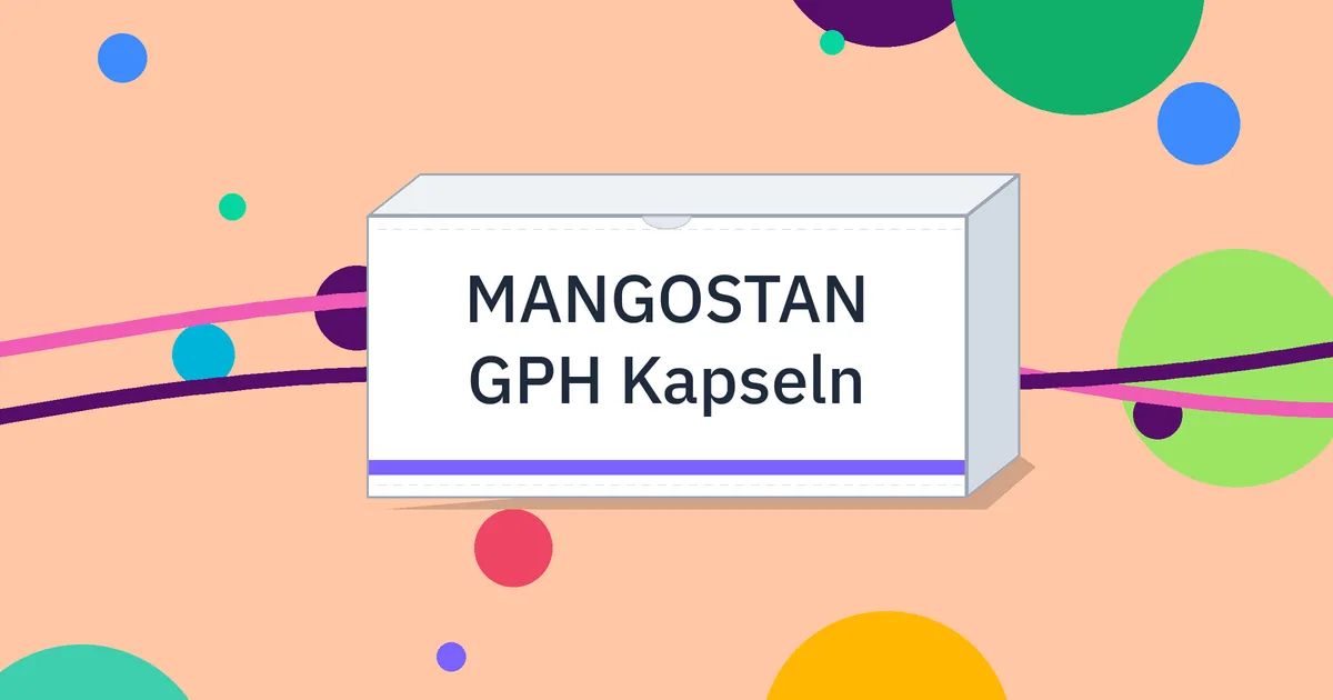Symbolbild: Packung mit der Aufschrift MANGOSTAN GPH Kapseln (PZN 10230267) – Verfügbarkeit und Bezug in Apotheken in Frankfurt am Main