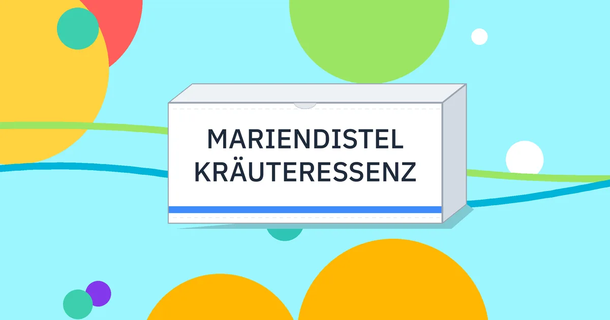 Symbolbild: Packung mit der Aufschrift MARIENDISTEL KRÄUTERESSENZ (PZN 16360982) – Verfügbarkeit und Bezug in Apotheken in Frankfurt am Main