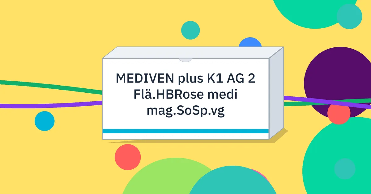 Symbolbild: Packung mit der Aufschrift MEDIVEN plus K1 AG 2 Flä.HBRose medi mag.SoSp.vg (PZN 15912267) – Verfügbarkeit und Bezug in Apotheken in Frankfurt am Main