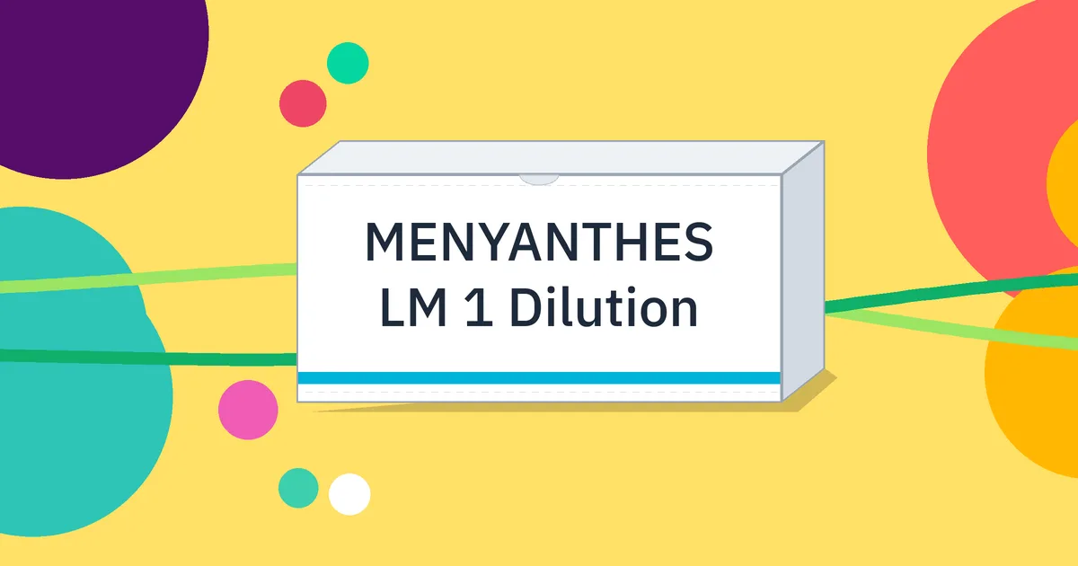 Symbolbild: Packung mit der Aufschrift MENYANTHES LM 1 Dilution (PZN 13605006) – Verfügbarkeit und Bezug in Apotheken in Frankfurt am Main