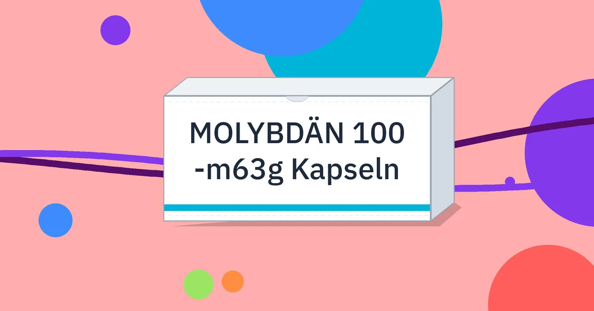 Symbolbild: Packung mit der Aufschrift MOLYBDÄN 100 -m63g Kapseln (PZN 02167247) – Verfügbarkeit und Bezug in Apotheken in Frankfurt am Main