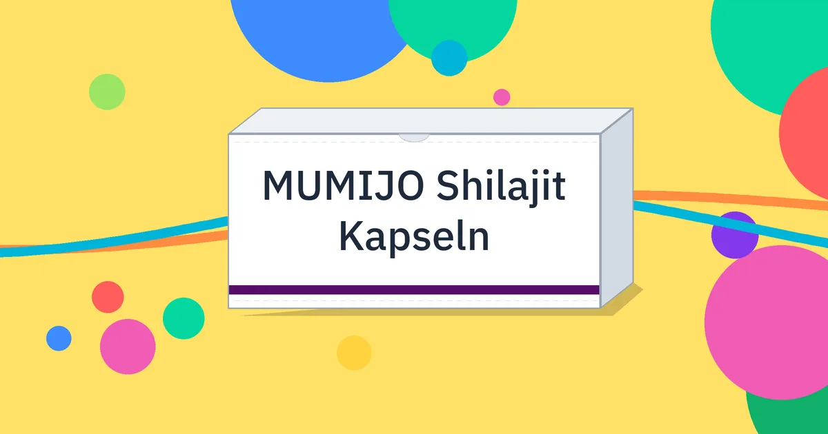 Symbolbild: Packung mit der Aufschrift MUMIJO Shilajit Kapseln (PZN 19922914) – Verfügbarkeit und Bezug in Apotheken in Frankfurt am Main