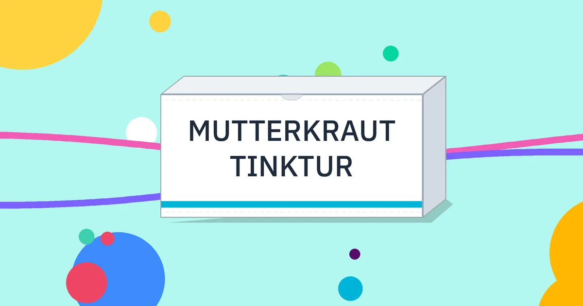 Symbolbild: Packung mit der Aufschrift MUTTERKRAUT TINKTUR (PZN 19921033) – Verfügbarkeit und Bezug in Apotheken in Frankfurt am Main
