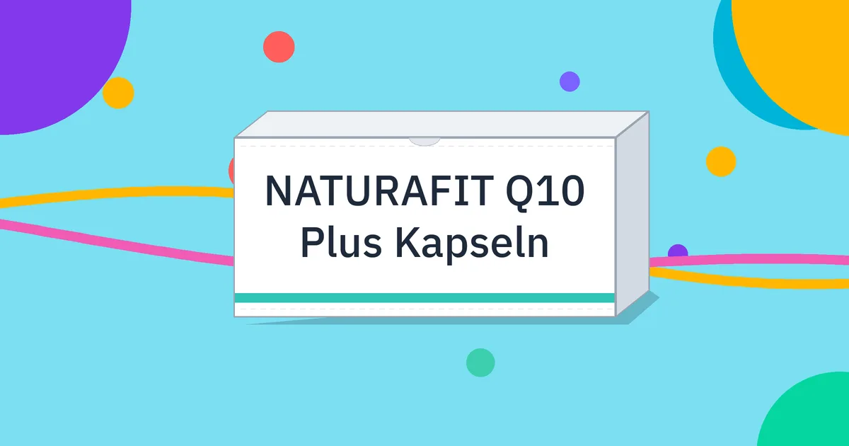 Symbolbild: Packung mit der Aufschrift NATURAFIT Q10 Plus Kapseln (PZN 07509379) – Verfügbarkeit und Bezug in Apotheken in Frankfurt am Main