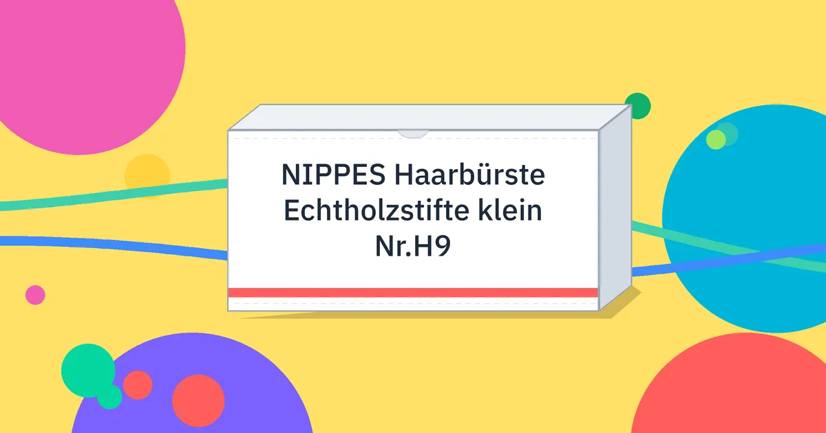 Symbolbild: Packung mit der Aufschrift NIPPES Haarbürste Echtholzstifte klein Nr.H9 (PZN 13880238) – Verfügbarkeit und Bezug in Apotheken in Frankfurt am Main