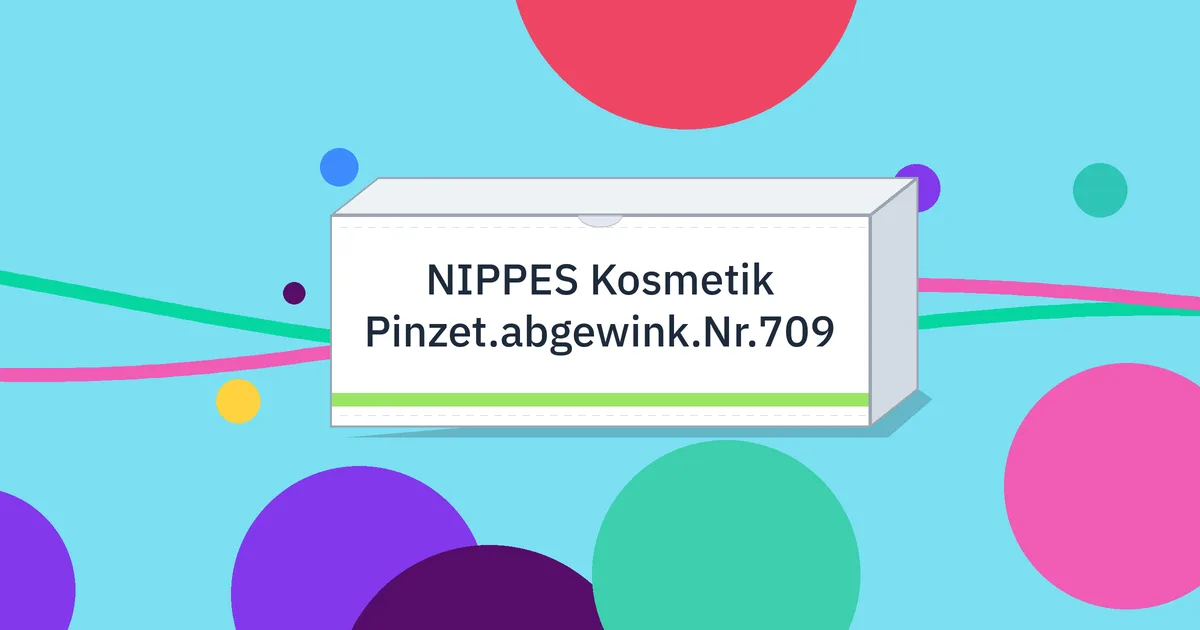 Symbolbild: Packung mit der Aufschrift NIPPES Kosmetik Pinzet.abgewink.Nr.709 (PZN 00255881) – Verfügbarkeit und Bezug in Apotheken in Frankfurt am Main