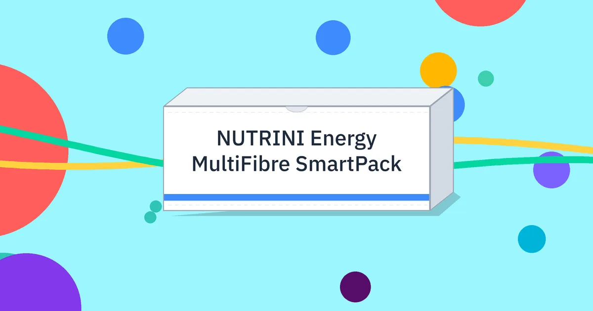 Symbolbild: Packung mit der Aufschrift NUTRINI Energy MultiFibre SmartPack (PZN 14133070) – Verfügbarkeit und Bezug in Apotheken in Frankfurt am Main