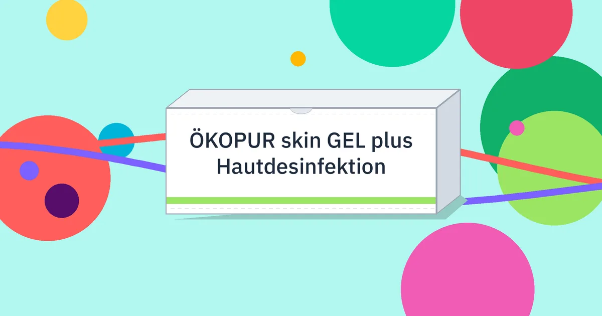 Symbolbild: Packung mit der Aufschrift ÖKOPUR skin GEL plus Hautdesinfektion (PZN 16901194) – Verfügbarkeit und Bezug in Apotheken in Frankfurt am Main