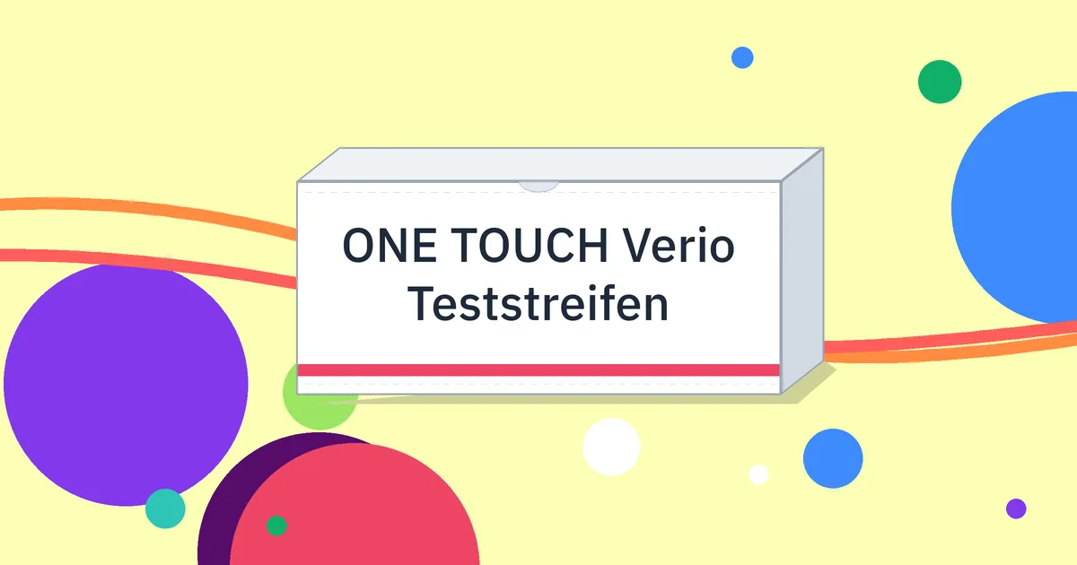 Symbolbild: Packung mit der Aufschrift ONE TOUCH Verio Teststreifen (PZN 16826765) – Verfügbarkeit und Bezug in Apotheken in Frankfurt am Main